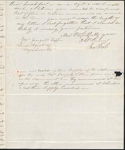 Ira Fish to George Coffin, 7 November 1833 - Digital Commonwealth