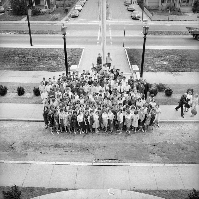 High school graduating class, Route 6, Fairhaven - Digital Commonwealth