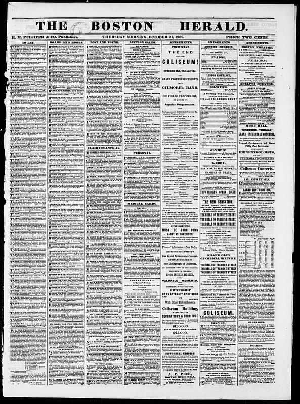 The Boston Herald. October 21, 1869 - Digital Commonwealth