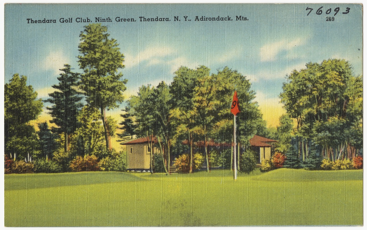 Thendara Golf Club, ninth green, Thendara, N. Y., Adirondack, Mts ...