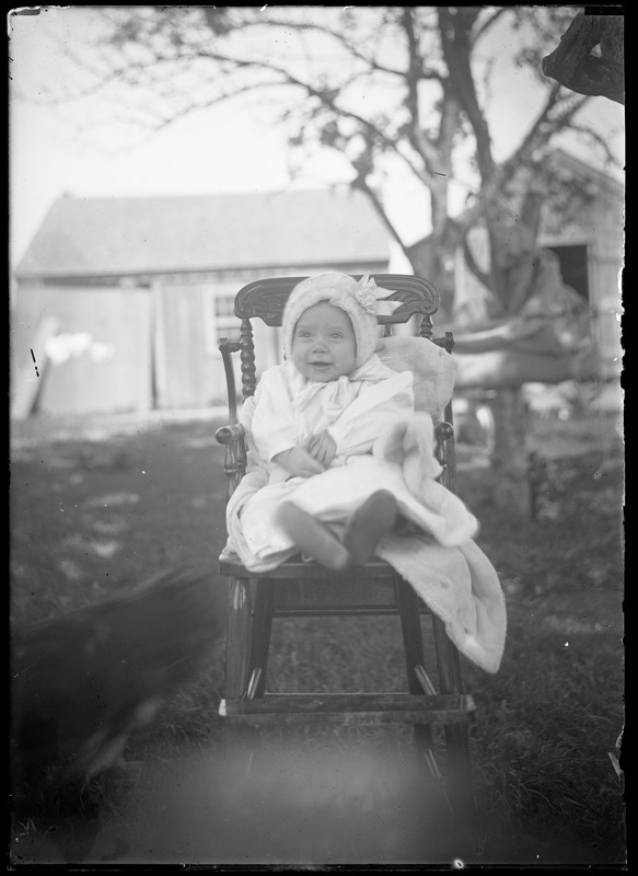 Small child, outdoors - Digital Commonwealth