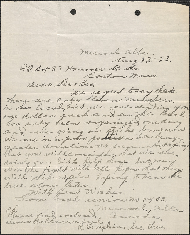 R. Tompkins (Local Union No. 5458, United Mine Workers of America ...