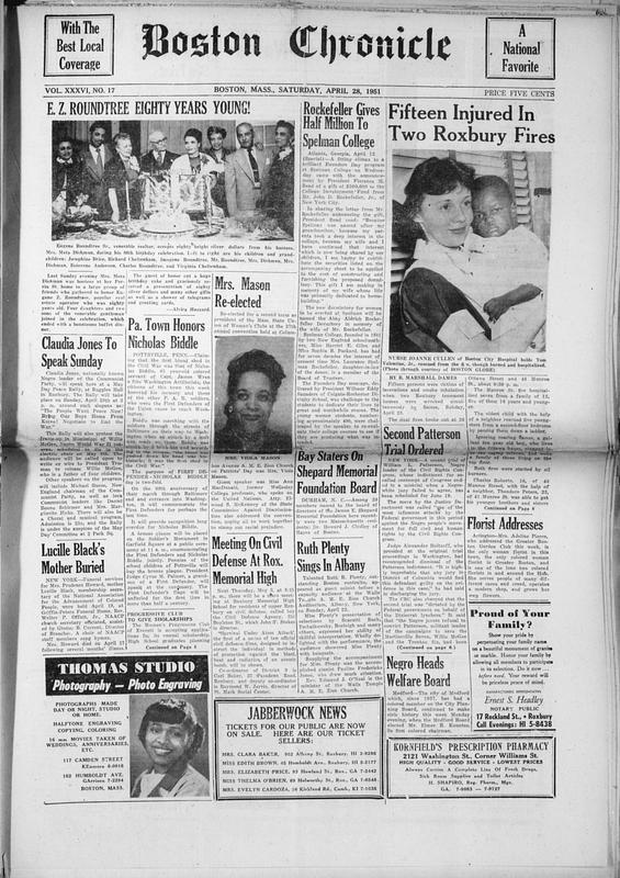 Boston Chronicle. April 28, 1951 - Digital Commonwealth