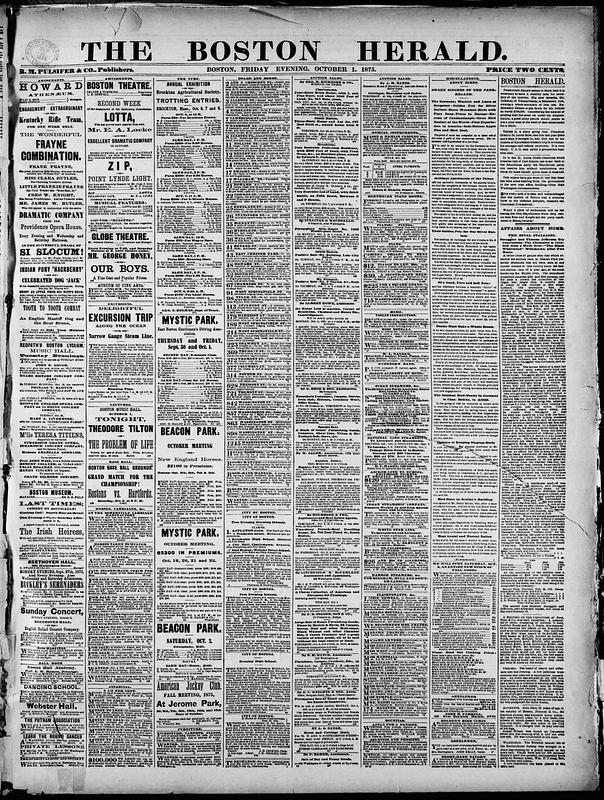 The Boston Herald. October 01, 1875 - Digital Commonwealth