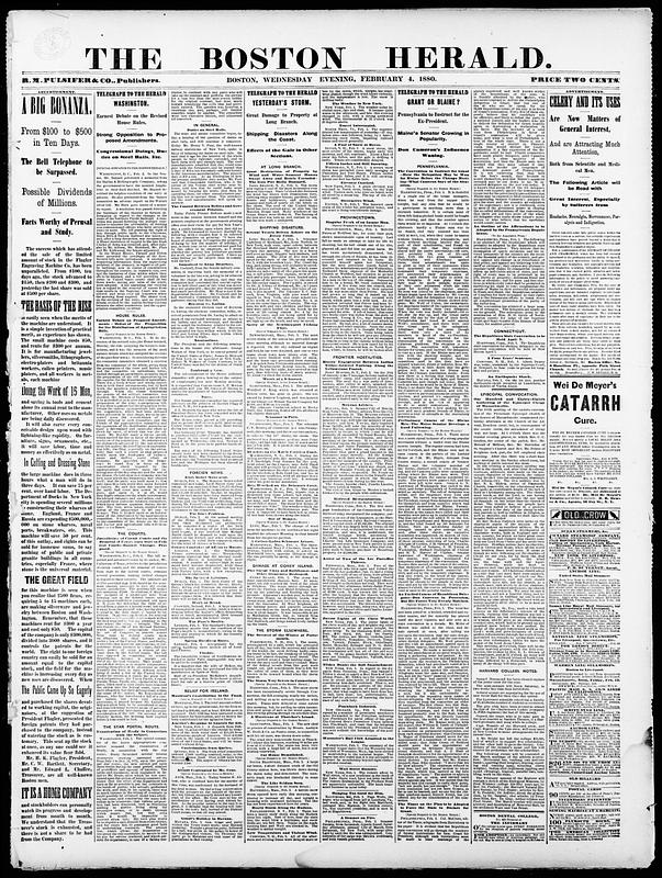 The Boston Herald. February 04, 1880 - Digital Commonwealth