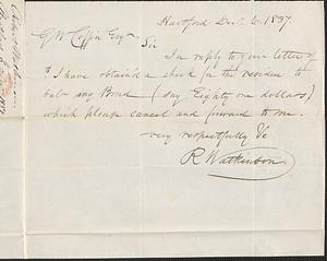 Robert Watkinson to George Coffin, 6 December 1837 - Digital Commonwealth