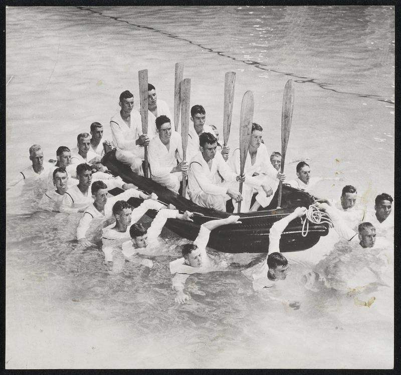 Floating Power--This raft used in training seamen at the Naval Training ...