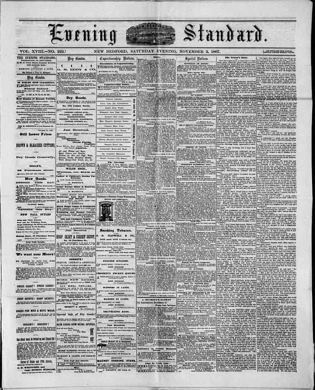 Evening Standard. November 02, 1867 - Digital Commonwealth