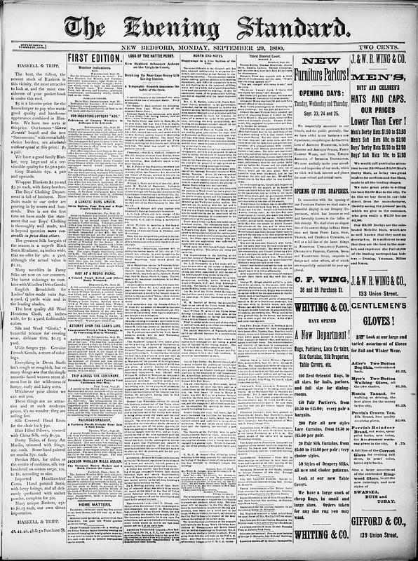 Evening Standard. September 29, 1890 - Digital Commonwealth