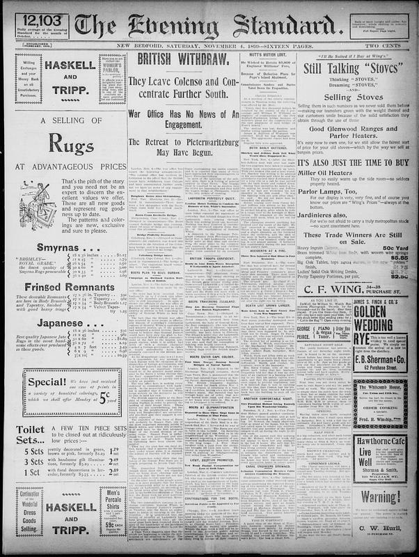 Evening Standard. November 04, 1899 - Digital Commonwealth