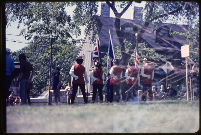 A group of people in colonial costume - Digital Commonwealth