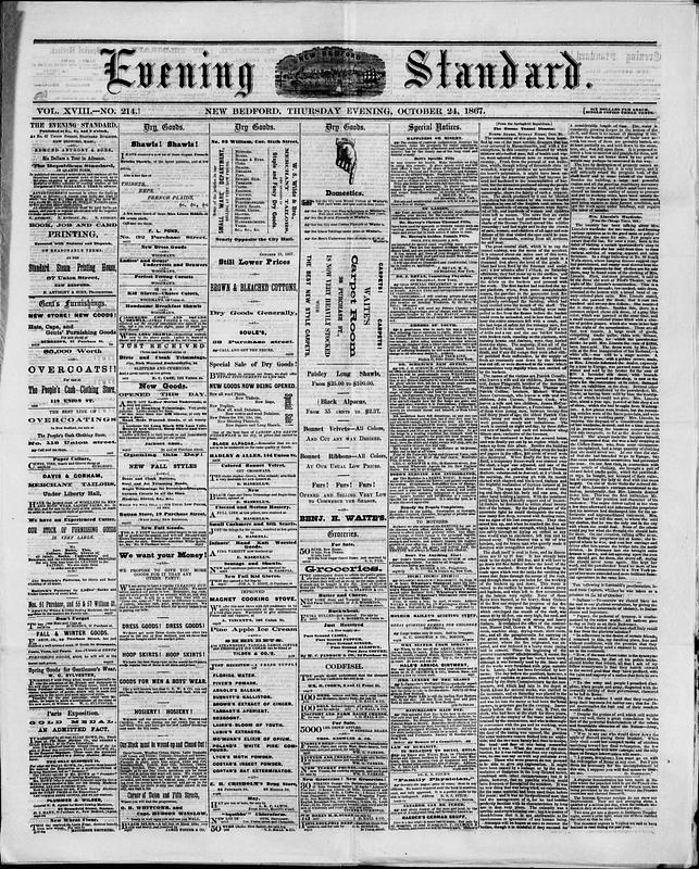 Evening Standard. October 24, 1867 - Digital Commonwealth