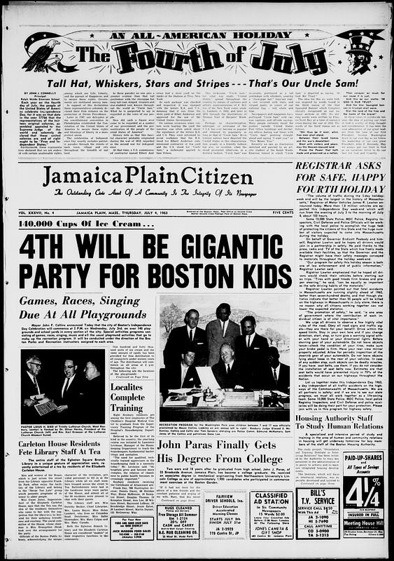 The Jamaica Plain Citizen. July 04, 1963 - Digital Commonwealth