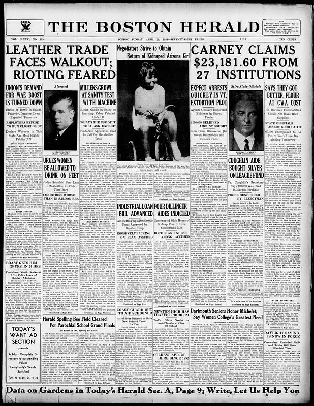 Boston Herald. April 29, 1934 - Digital Commonwealth