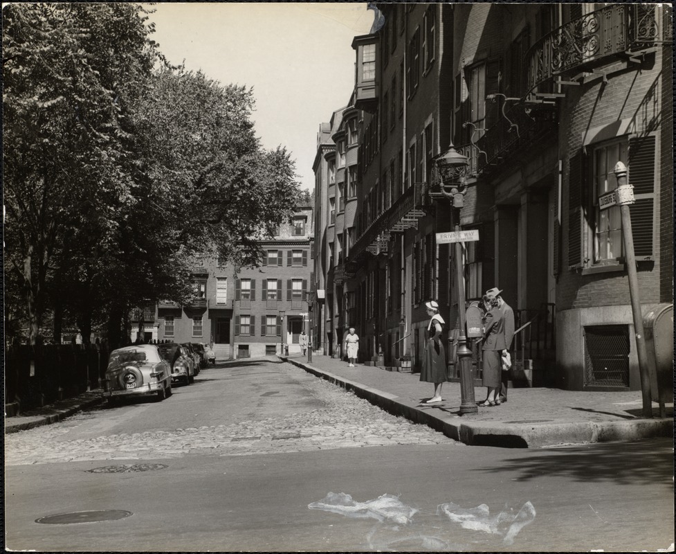 Boston. Louisburg Square - Beacon Hill - Digital Commonwealth