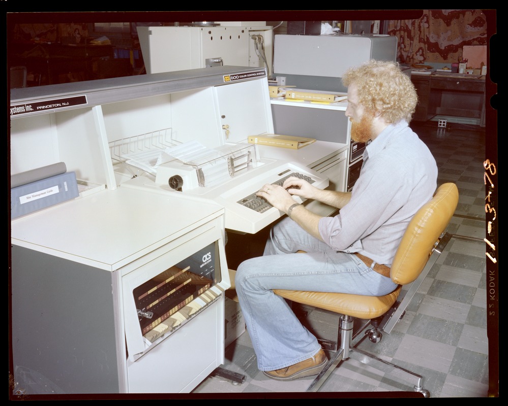 CEMEL - dye shop, color matching computer - Digital Commonwealth