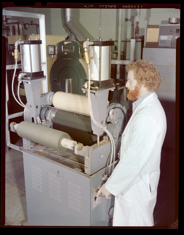 CEMEL - dye shop, labortory dye padder - Digital Commonwealth