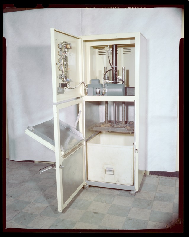 Food system equip. div, Robar compactor, door open - Digital Commonwealth