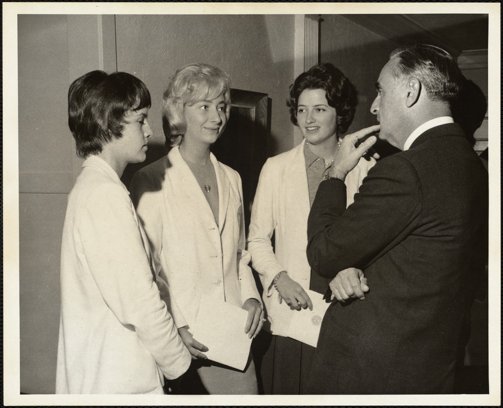 Mr. Ribicoff chatting with 1., 2. Nancy Tilley '62, 3. - Digital ...