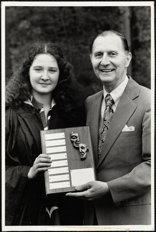 Elise Langan, Ben Pegg, commencement 75 - Digital Commonwealth