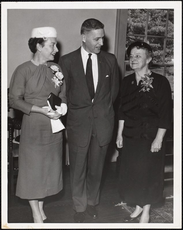 Mrs. Ferry, Mr. Ferry, Mrs. Ferry, Sr. at inauguration of Pres. Ferry ...