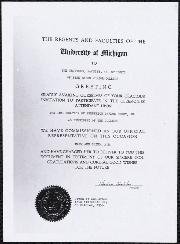 Greeting. Gladly availing ourselves of your gracious invitation ...