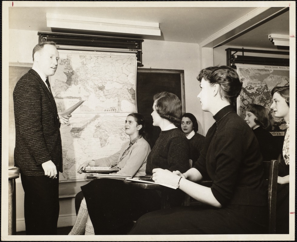 Humanities class - Dr. John Agnew, 1956-57 - Digital Commonwealth