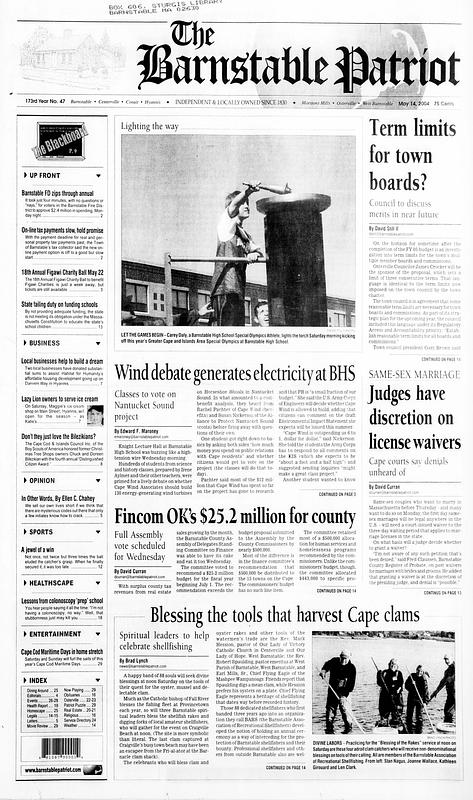 Barnstable Patriot. May 14, 2004 - Digital Commonwealth