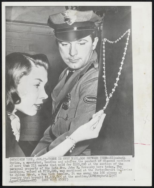 There Is Only $385,000 Between Them-Elizabeth Byrnes, a spectator ...