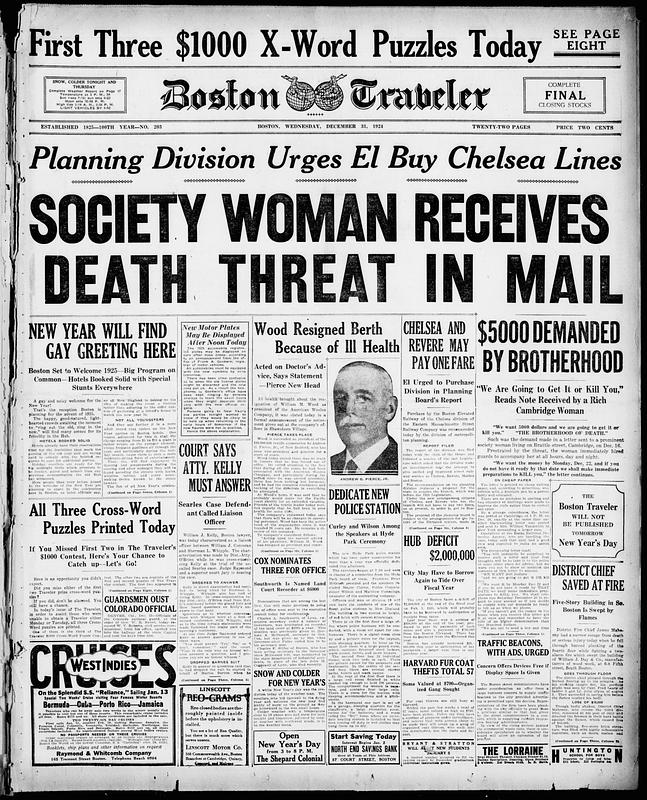 The Boston Traveler. December 31, 1924 - Digital Commonwealth