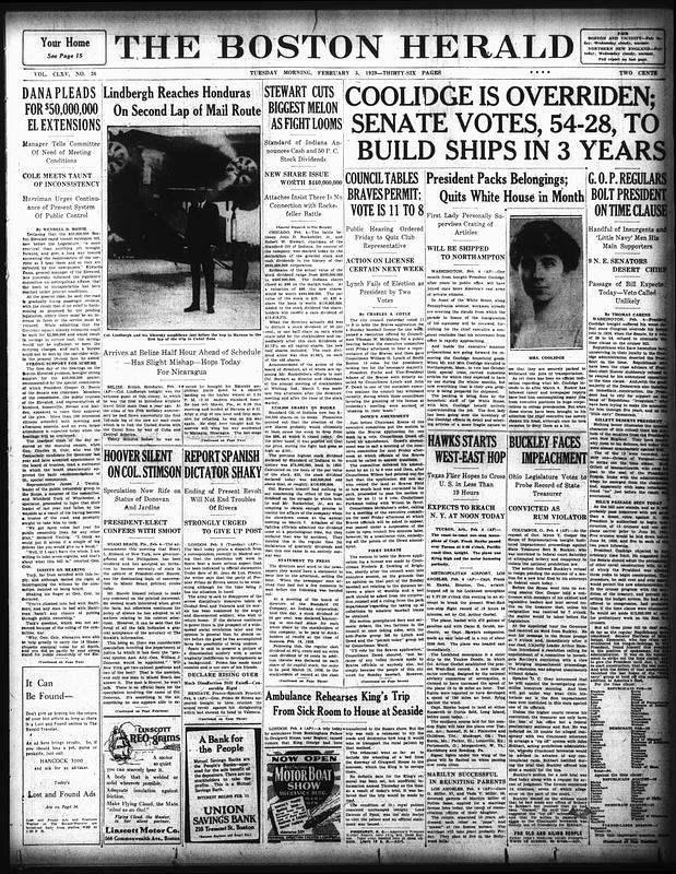Boston Herald. February 05, 1929 - Digital Commonwealth