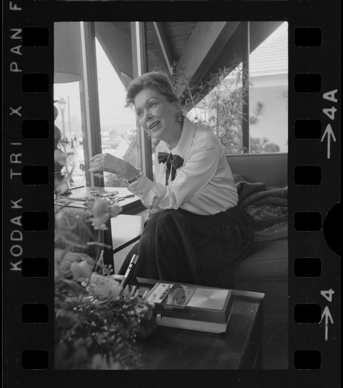 Maureen O'Sullivan, movie star, visits Boston - Digital Commonwealth