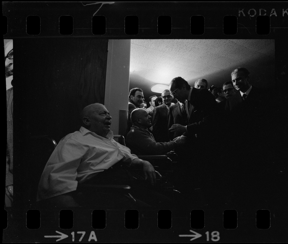 Italian Prime Minister Emilio Colombo at Don Orione Home in East Boston ...