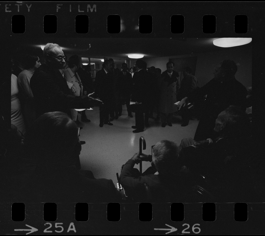 Italian Prime Minister Emilio Colombo at Don Orione Home in East Boston ...