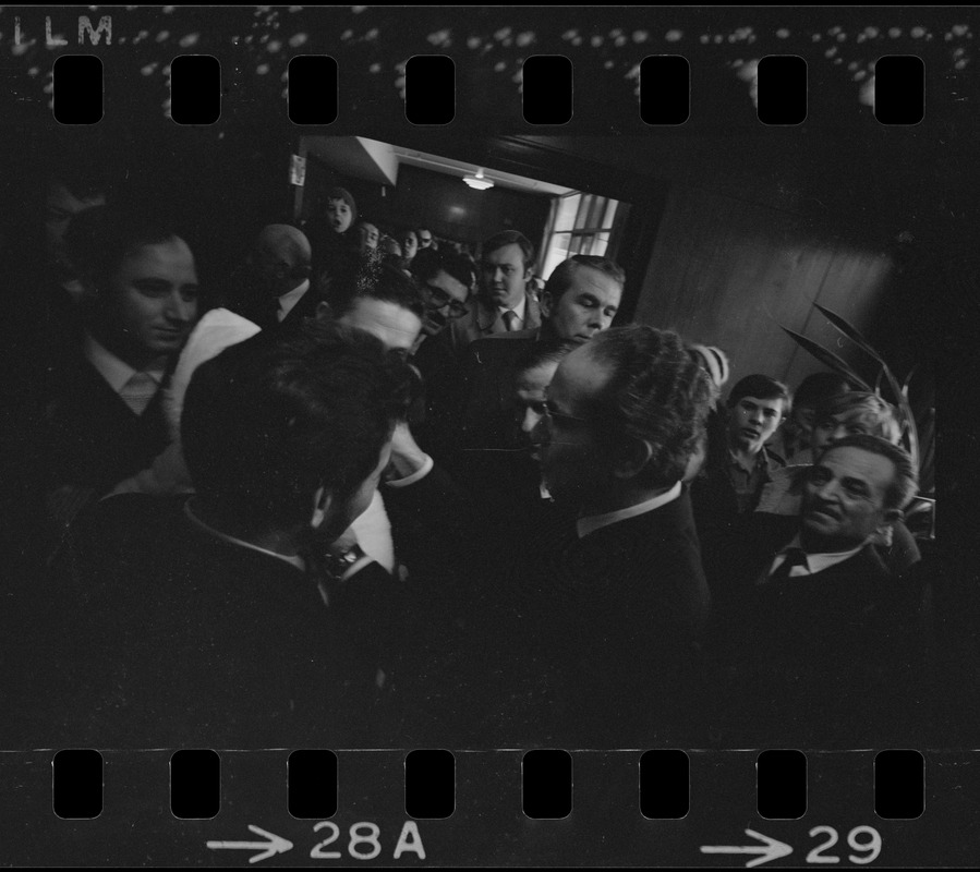 Italian Prime Minister Emilio Colombo at Don Orione Home in East Boston ...