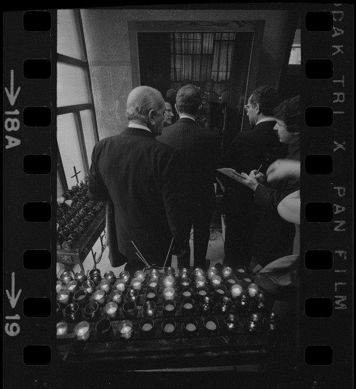 Italian Prime Minister Emilio Colombo at Don Orione Home in East Boston ...