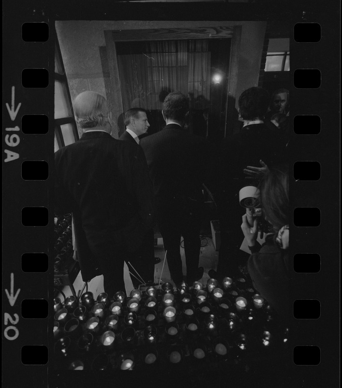 Italian Prime Minister Emilio Colombo at Don Orione Home in East Boston ...