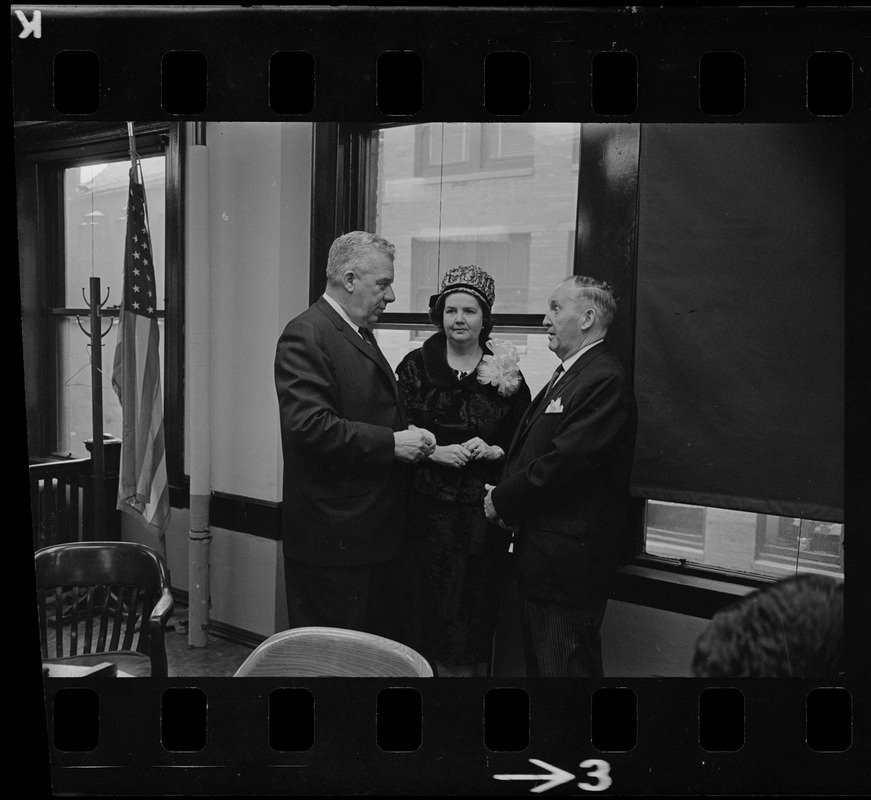Boston School Committee members William Ohrenberger, Louise Day Hicks ...