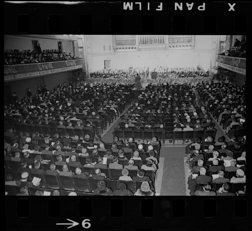 Symphony Hall during inauguration of Mayor John Collins - Digital ...