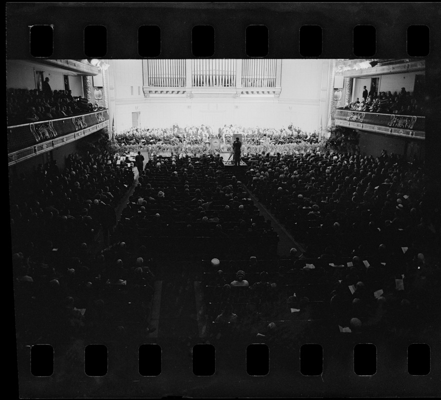 Symphony Hall during inauguration of Mayor John Collins - Digital ...