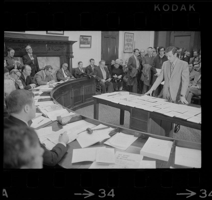 House Speaker David Bartley at hearing - Digital Commonwealth