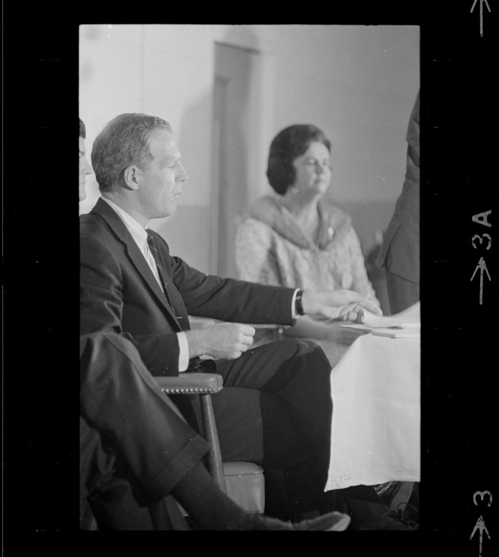 Mayoral candidates Louise Day Hicks and Kevin White at Florian Hall ...