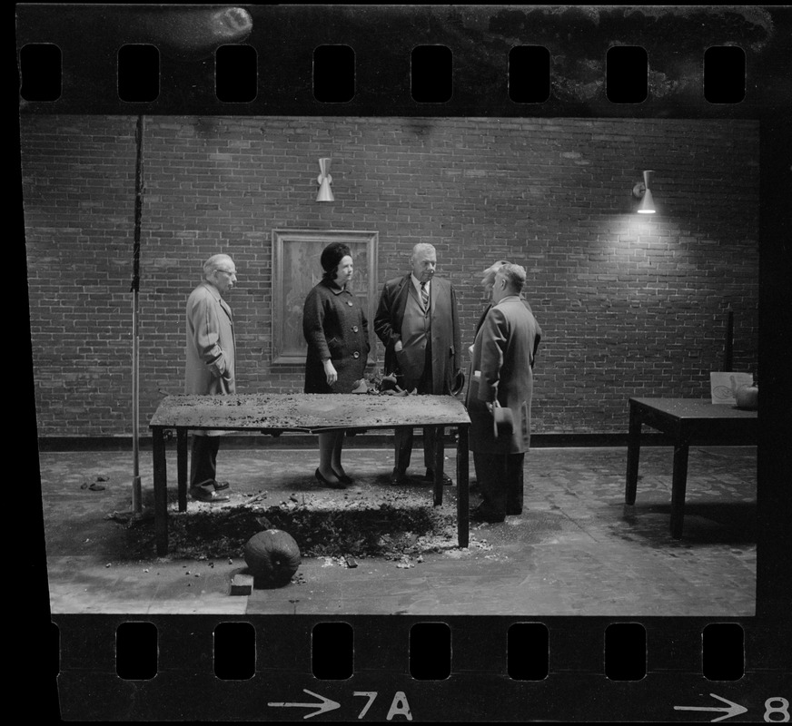 Unidentified man, William Ohrenberger, Louise Day Hicks, and two ...