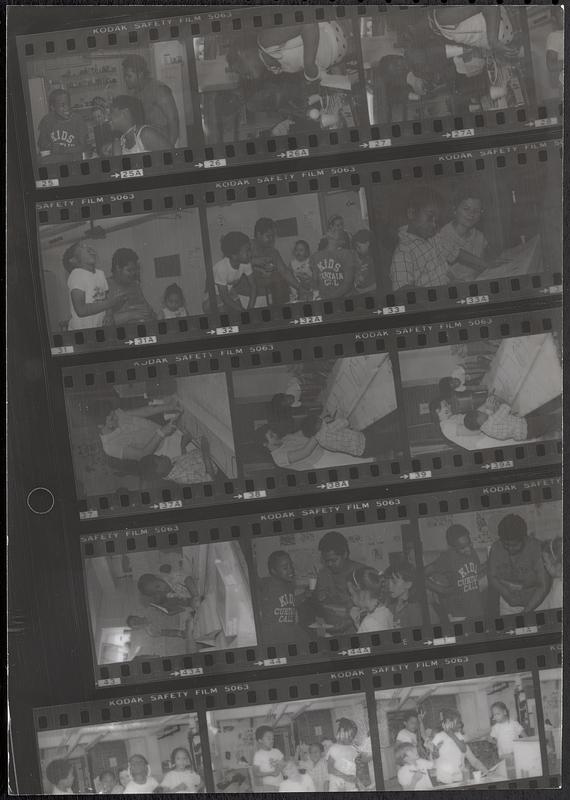 Contact sheet featuring Damien, Leah, Liz - Digital Commonwealth