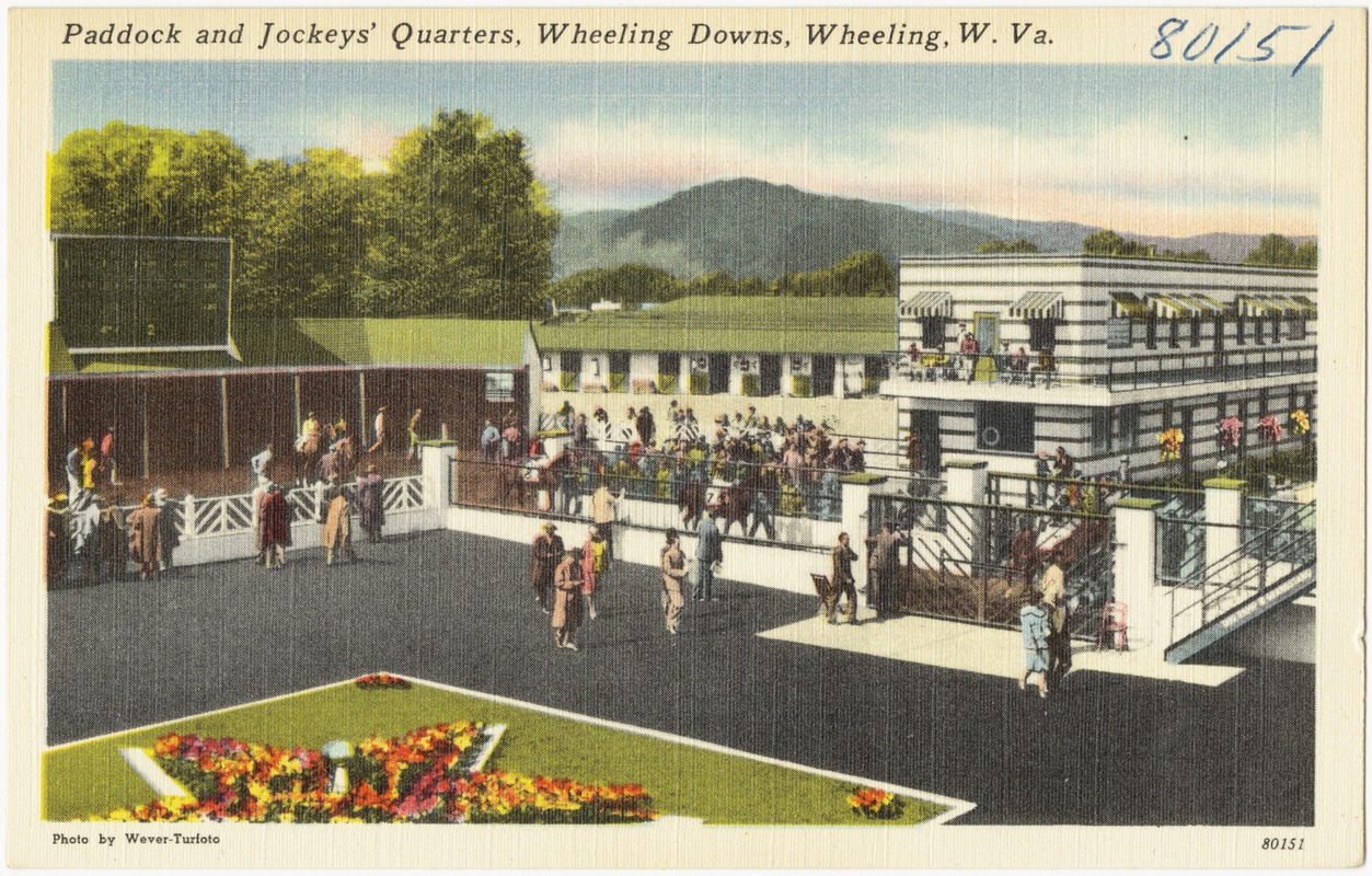 Paddock and Jockeys' Quarters, Wheeling Downs, Wheeling, W. Va ...