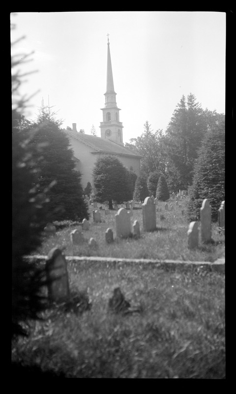 Old Burying Ground and First Parish Church - Digital Commonwealth