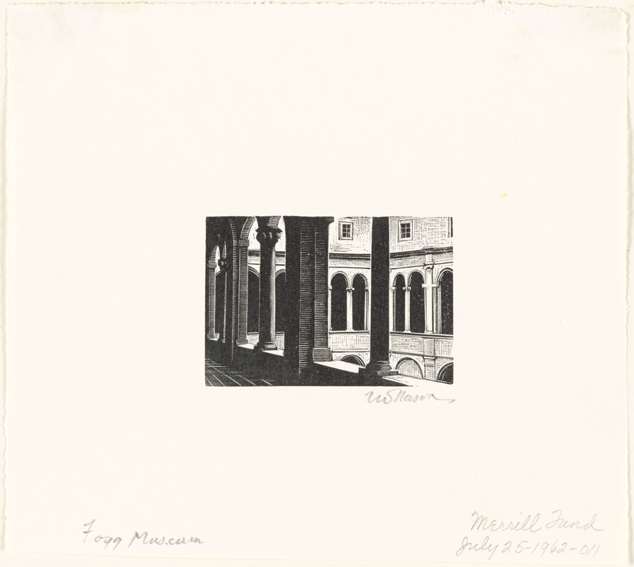 Fogg Museum courtyard - Digital Commonwealth
