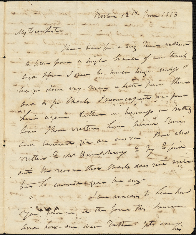 Isaac Hull to Mary Wheeler Hull, Boston, June 12, 1816 - Digital ...
