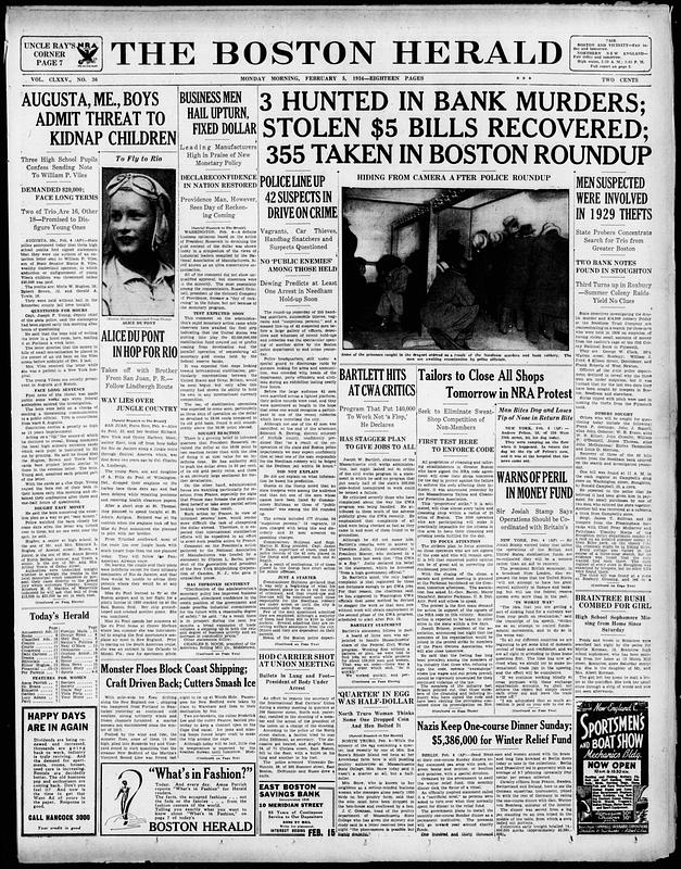 Boston Herald. February 05, 1934 - Digital Commonwealth