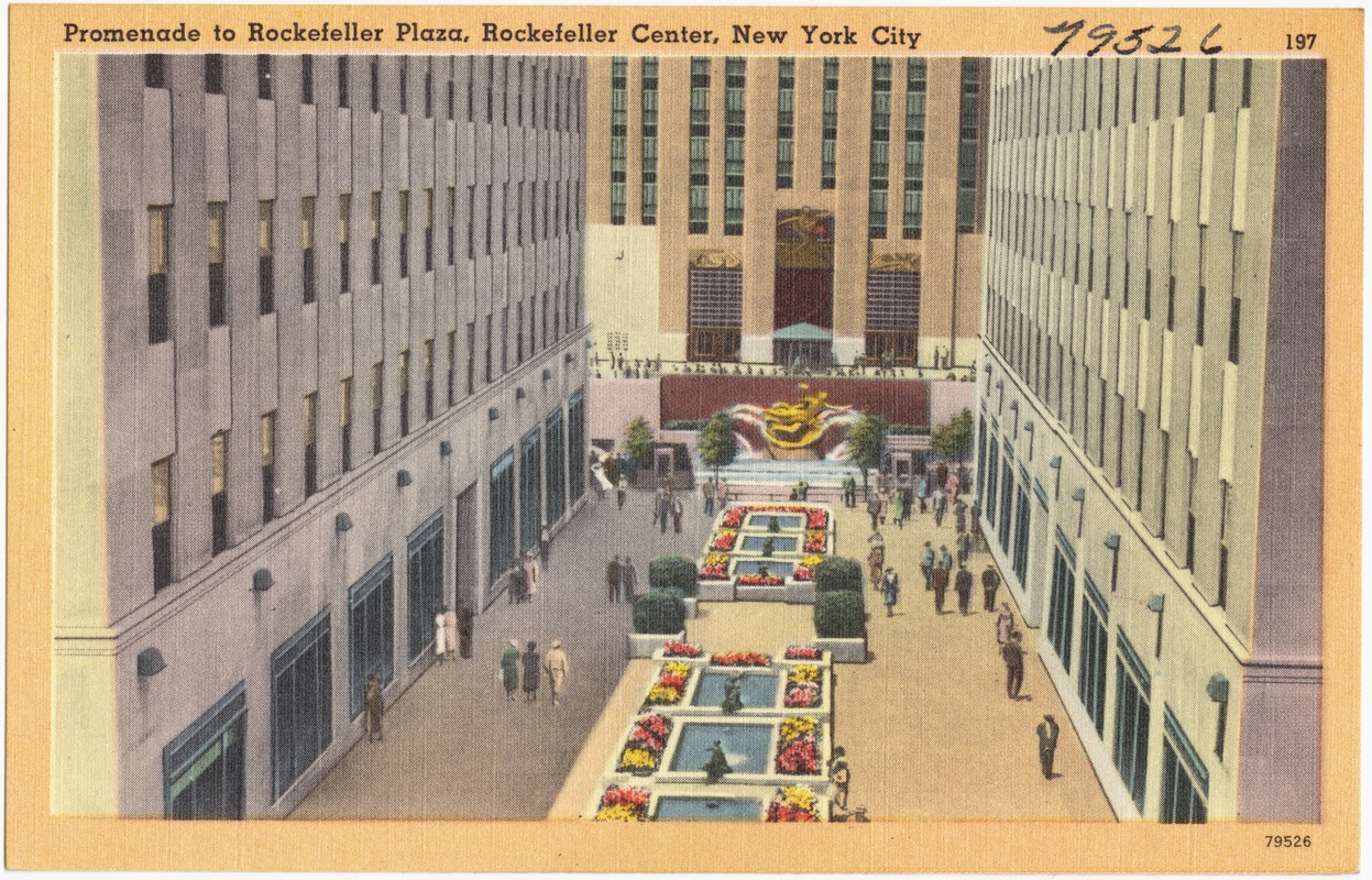 Promenade to Rockefeller Plaza, Rockefeller Center, New York City ...